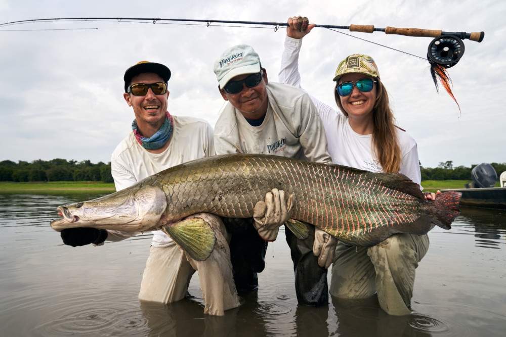 Giant Arapaima Fly Fishing in Amazon | Pirarucú Lodge